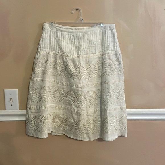 INC International Concepts | Skirts | Embroidered Cream Skirt | Poshmark